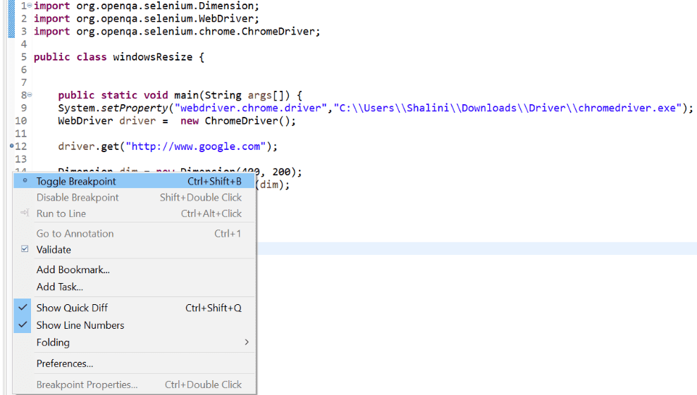 How To Use Breakpoints For Debugging In Selenium WebDriver
