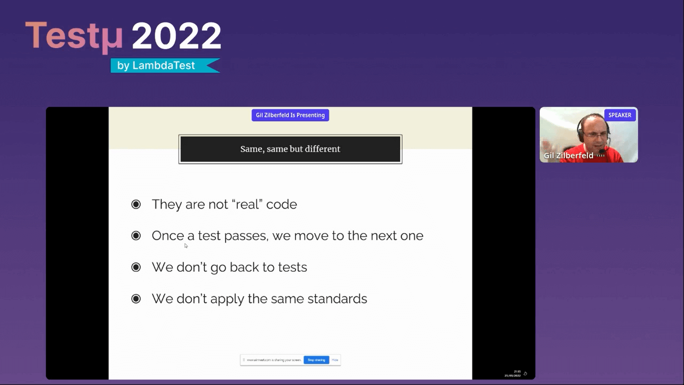 Dirty Tests And How To Clean Them: Gil Zilberfeld [Testμ 2022] | LambdaTest